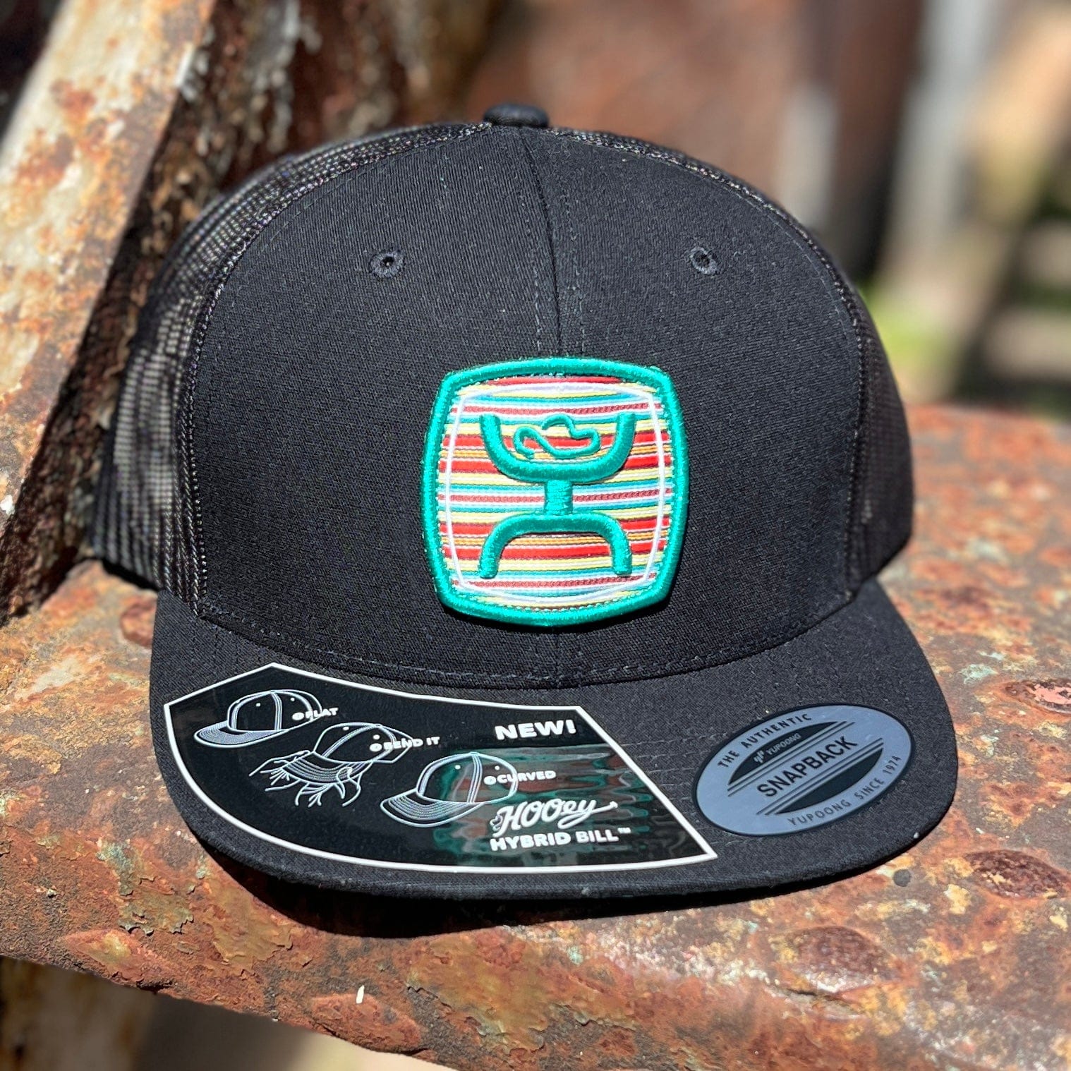 HOOEY "ZENITH" HAT BLACK W/SERAPE PATTERN PATCH – Shabby Chic Boutique and Tanning Salon