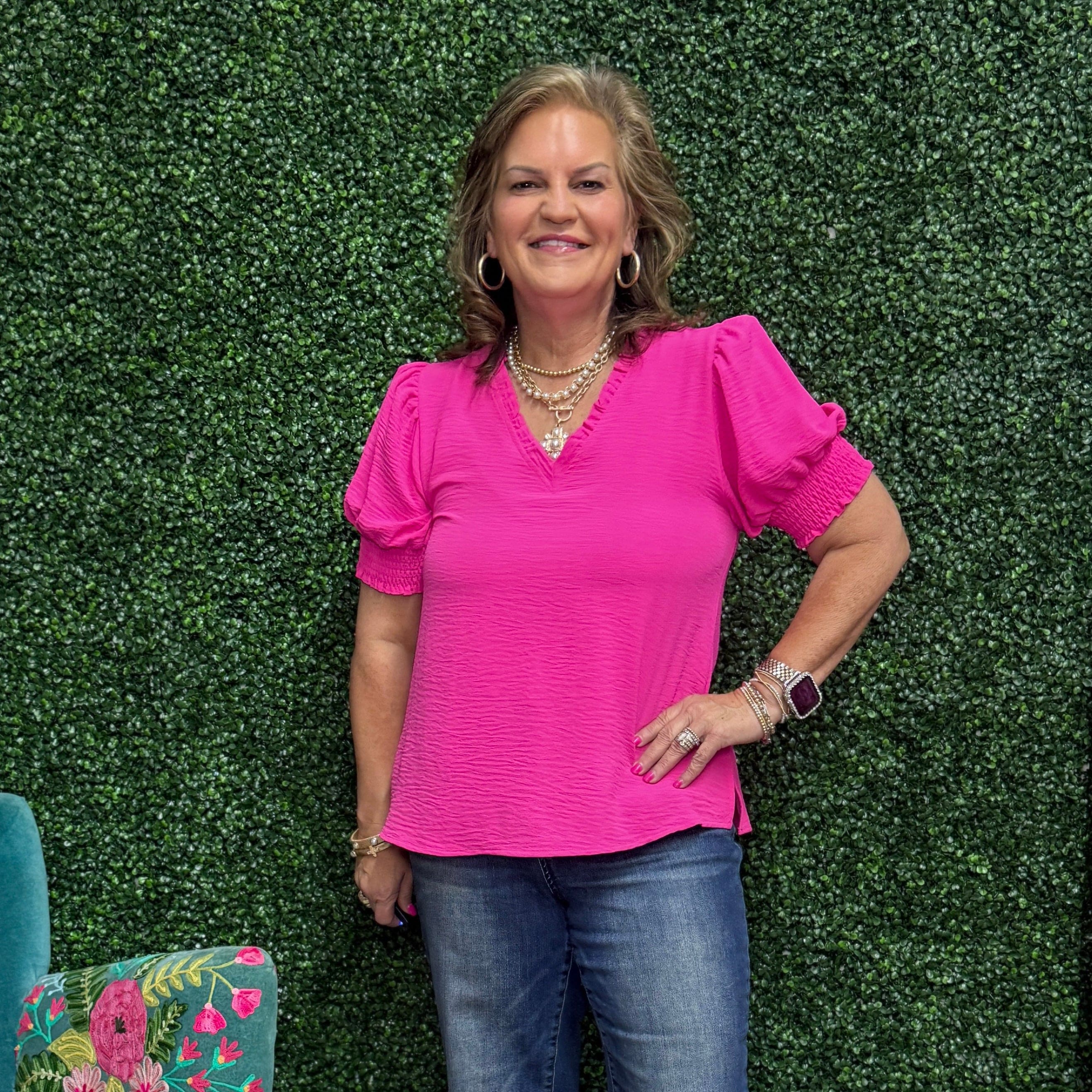 All Roads Lead to Fun Top - Hot Pink – Shabby Chic Boutique and Tanning ...