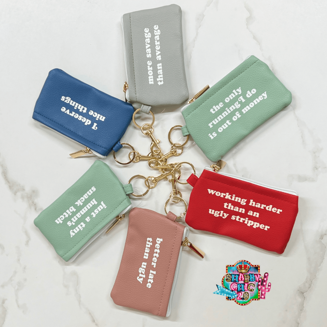 Assorted Funny Coin Purse – Shabby Chic Boutique and Tanning Salon