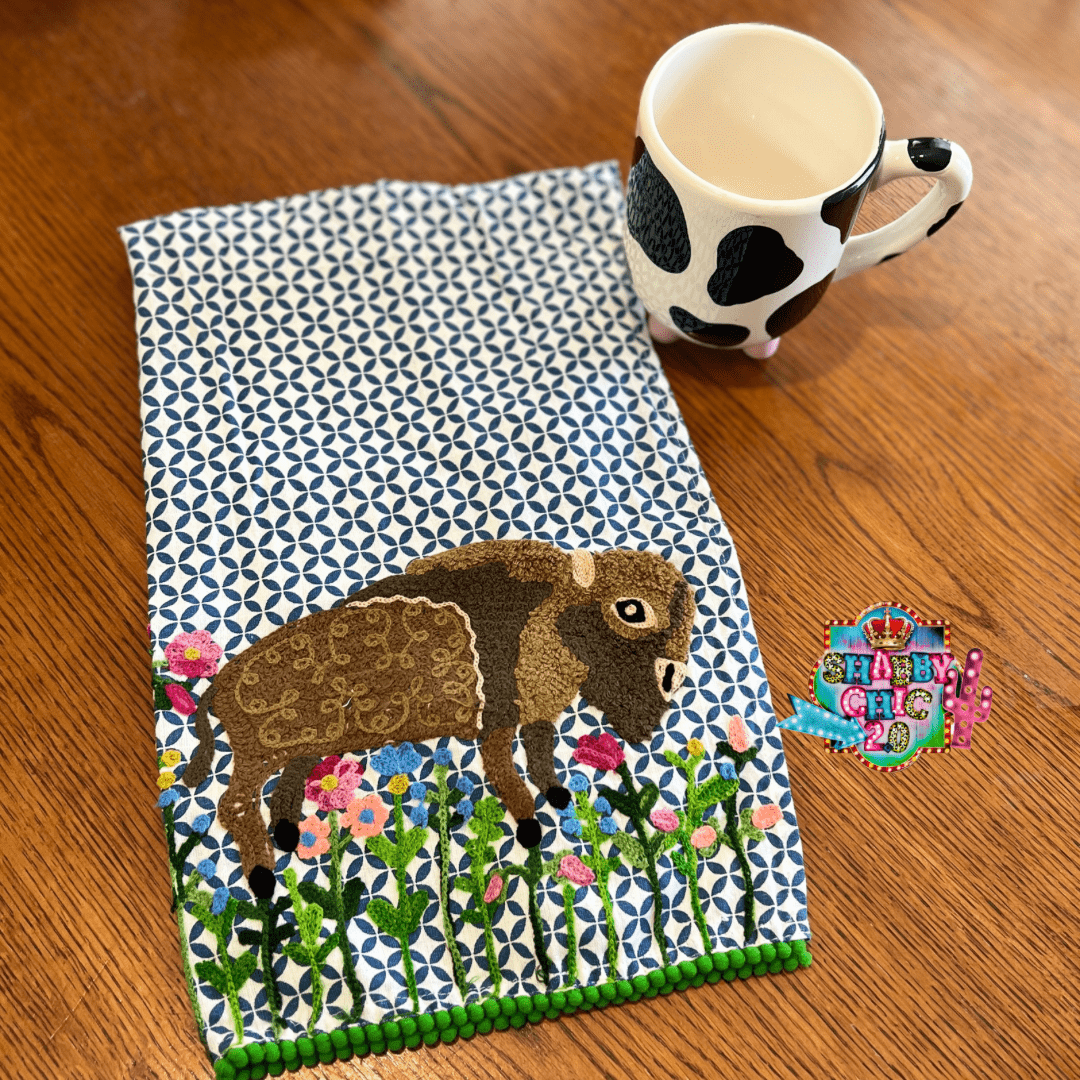 Bison Farm Tea Towel – Shabby Chic Boutique and Tanning Salon