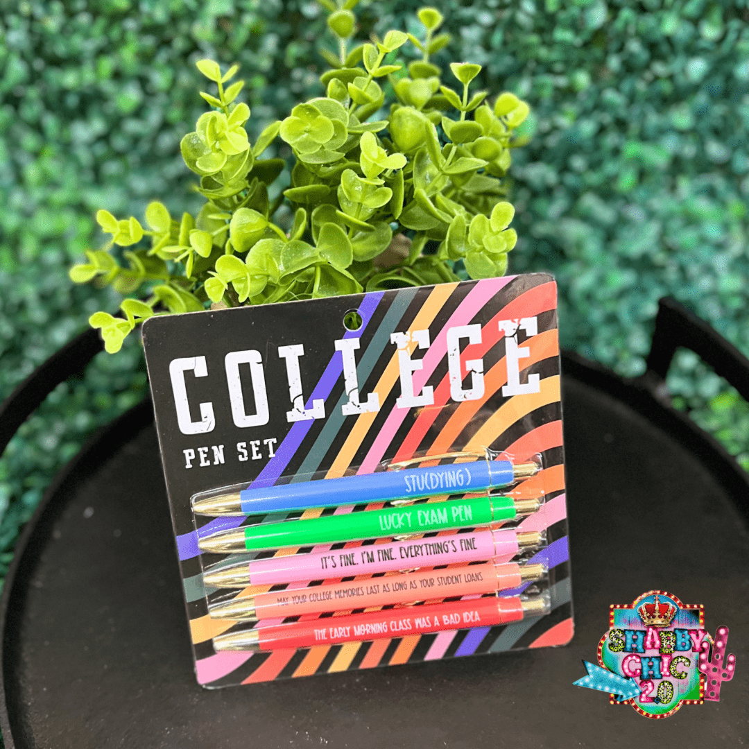 College Pen Set – Shabby Chic Boutique and Tanning Salon