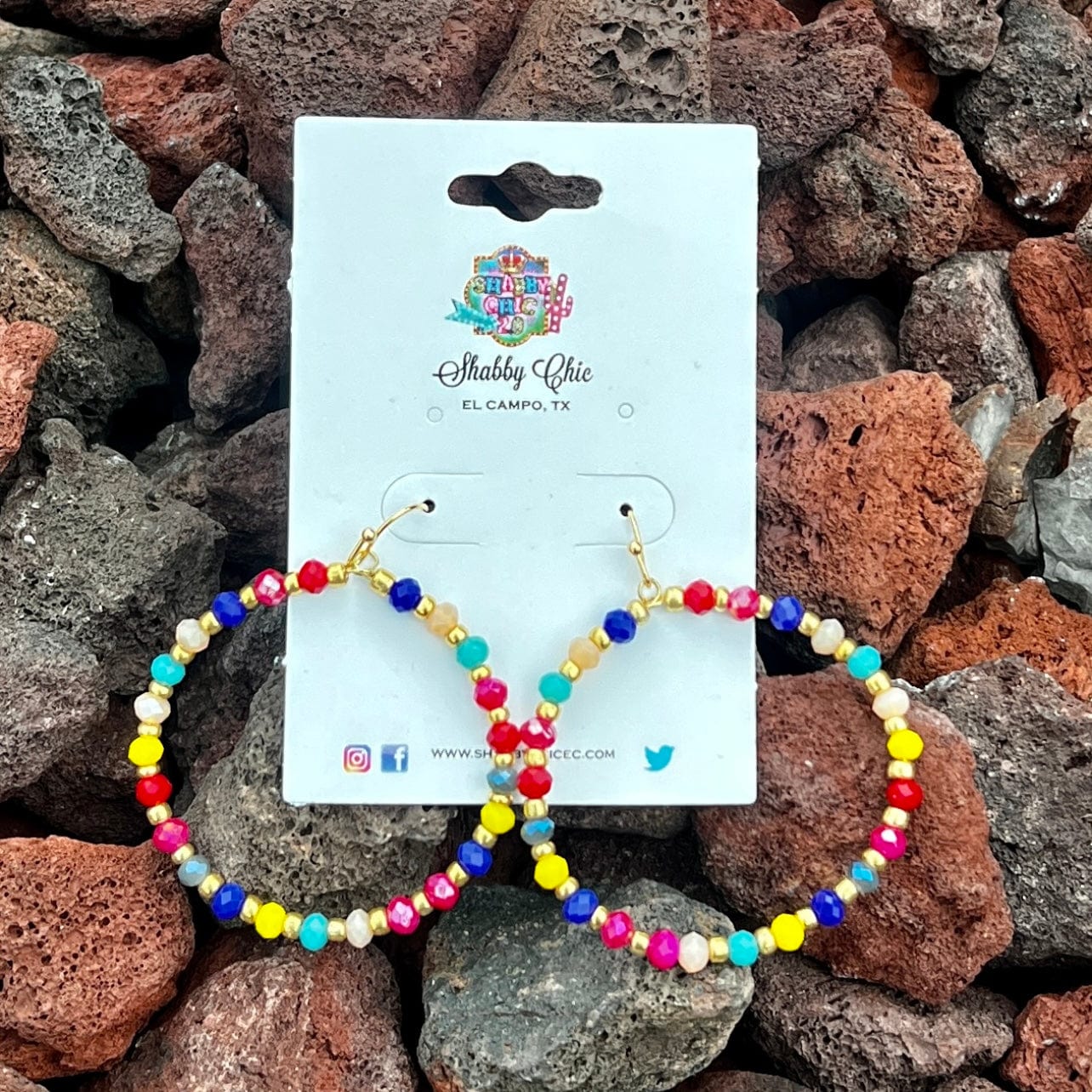 Colorful Loop Earrings – Shabby Chic Boutique and Tanning Salon