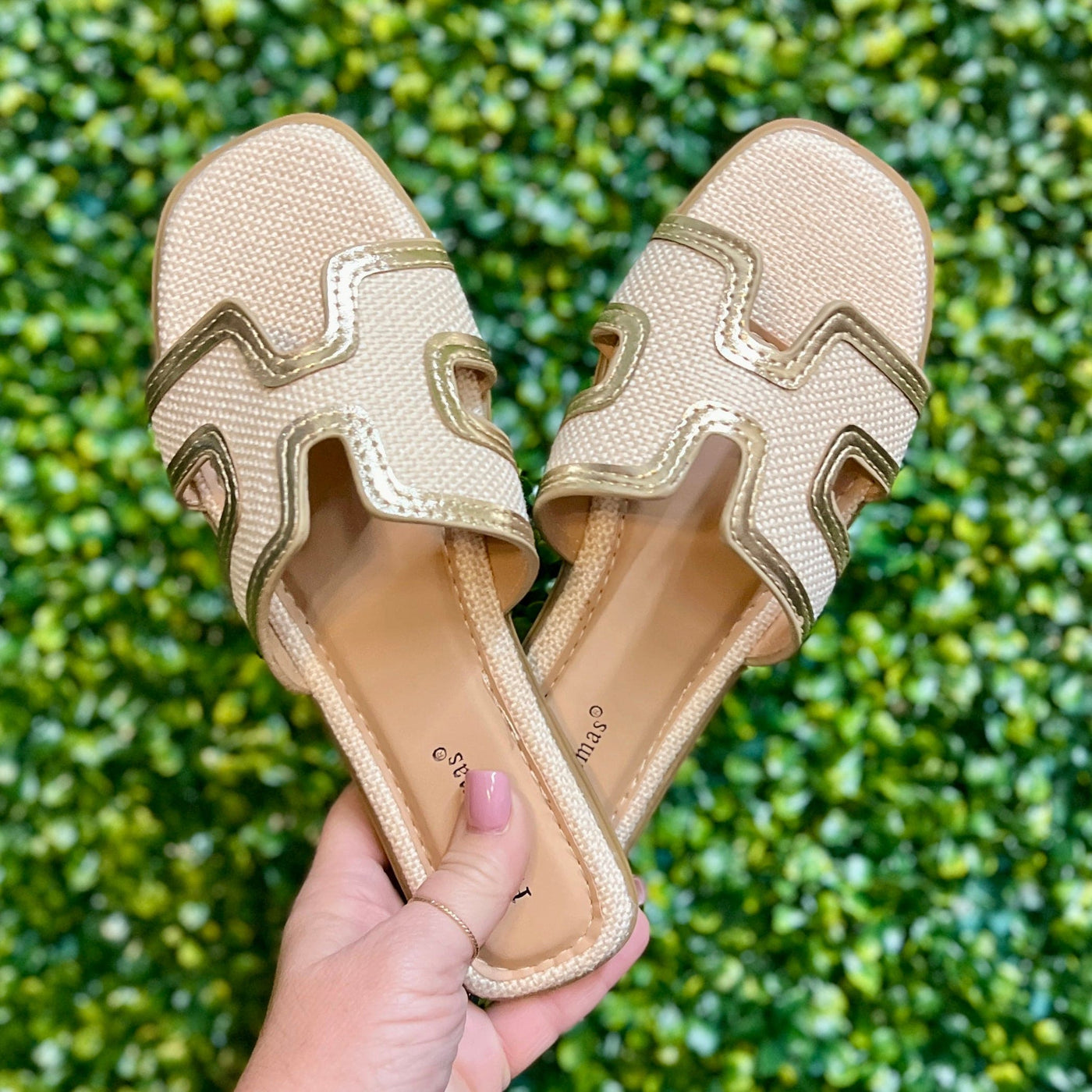 Empress Sandals - Gold/Natural – Shabby Chic Boutique and Tanning Salon
