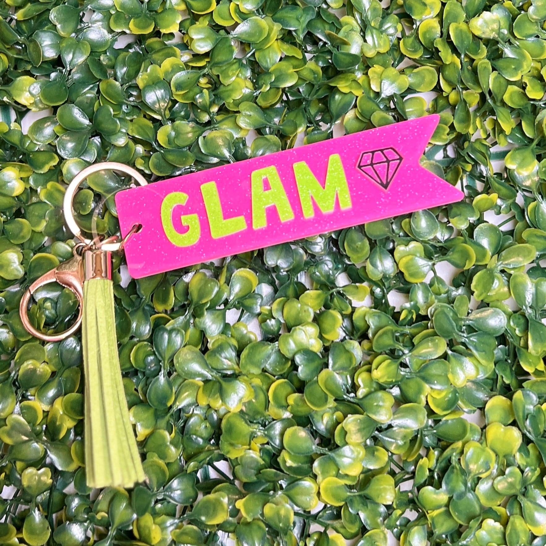 GLAM Key Ring – Shabby Chic Boutique and Tanning Salon
