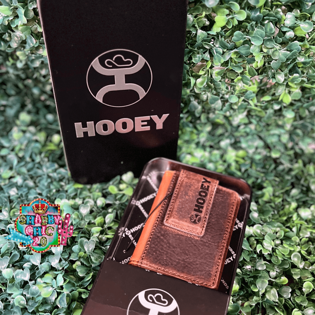 HOOEY "GRAYSON" HOOEY BIFOLD MONEY CLIP WALLET BROWN/TAN – Shabby Chic Boutique and Tanning Salon