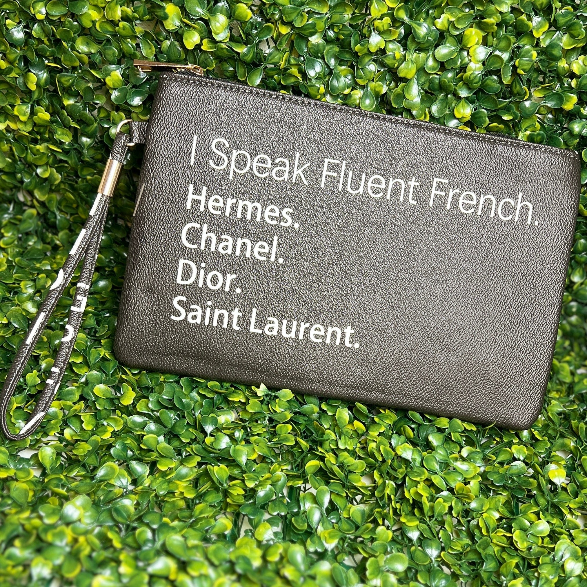 I Speak Fluent French Wristlet Pouch – Shabby Chic Boutique and Tanning ...