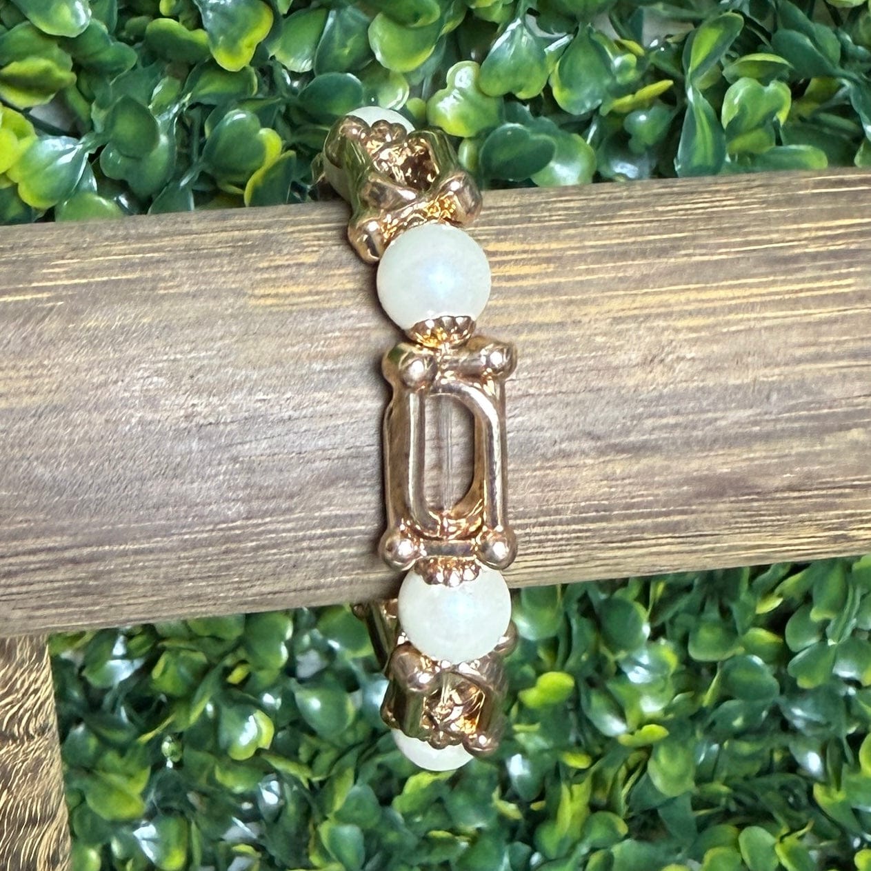 Pearls and Goldtone Stretch Bracelet – Shabby Chic Boutique and Tanning ...