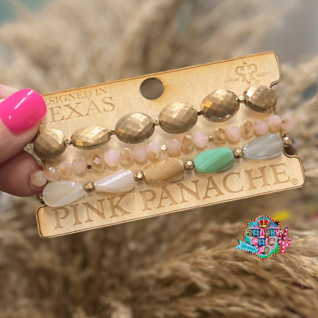 Pink Panache Shades Bracelet Set – Shabby Chic Boutique and Tanning Salon