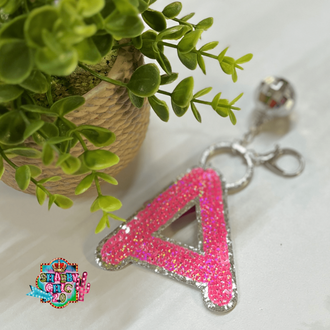 Pink Sequin Letter Keyrings – Shabby Chic Boutique and Tanning Salon