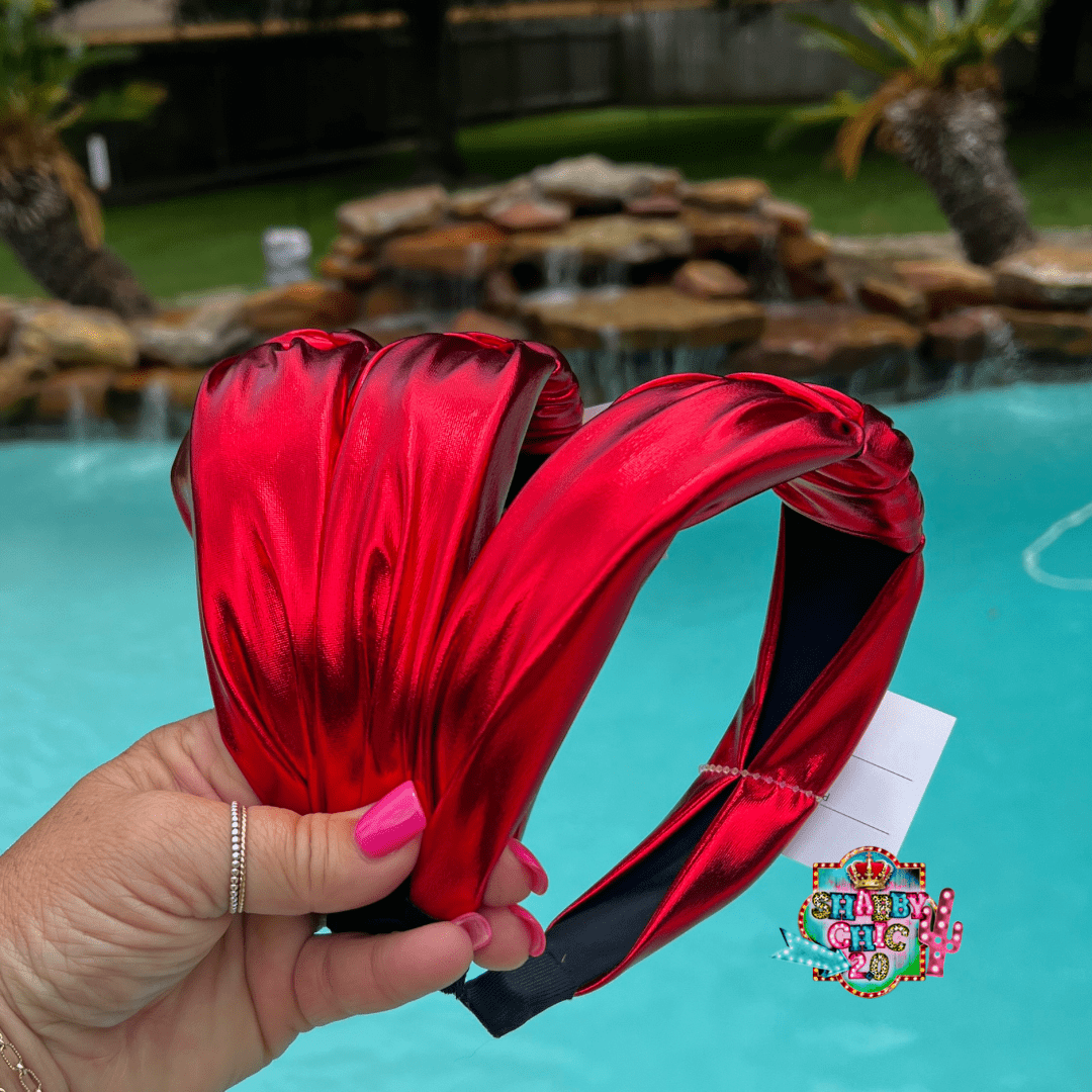 Red Shiny Headbands – Shabby Chic Boutique and Tanning Salon