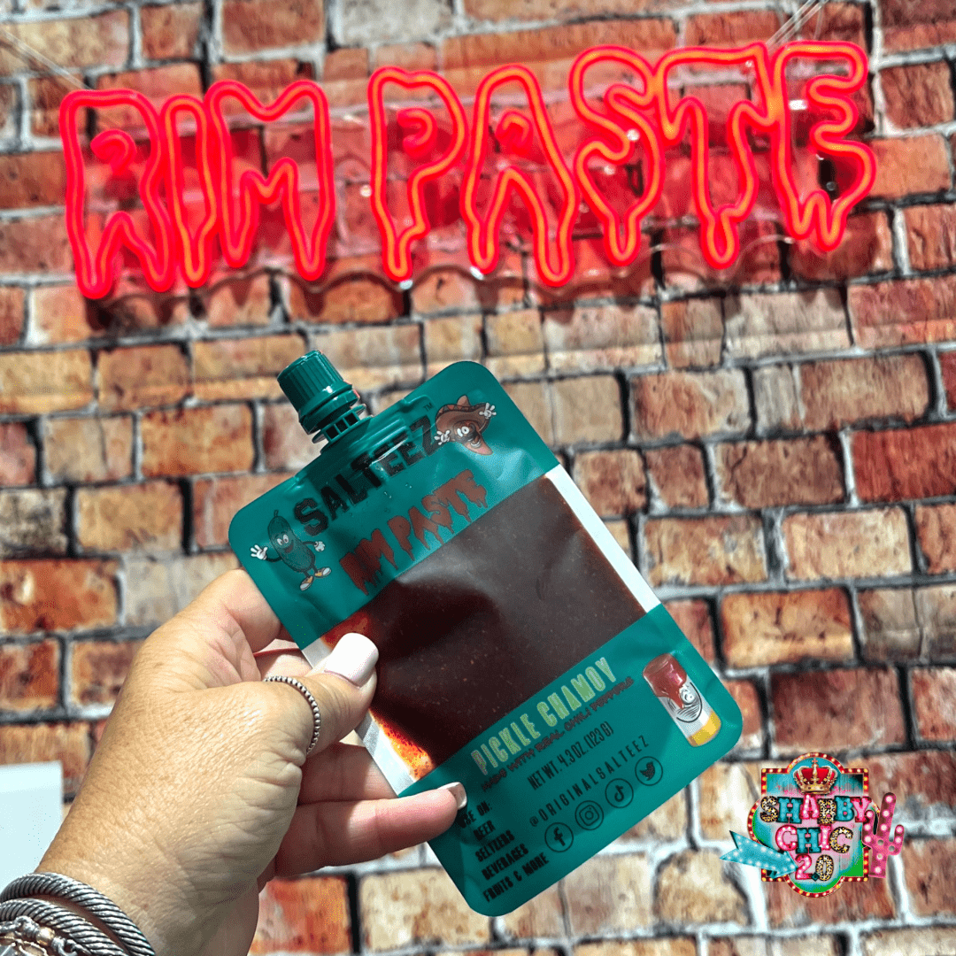 Salteez Rim Paste - Pickle Chamoy – Shabby Chic Boutique and Tanning Salon