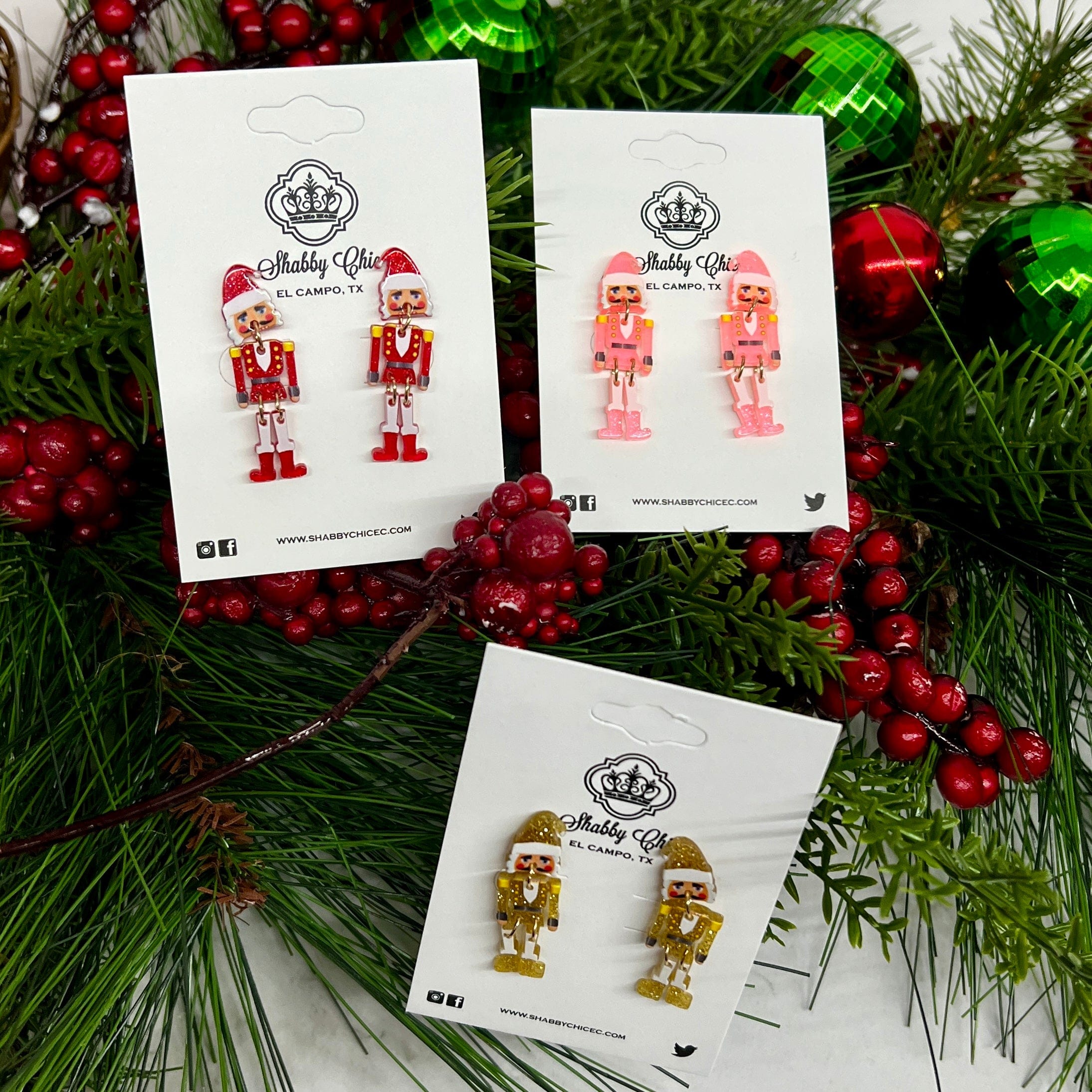 Small Nutcracker Earrings – Shabby Chic Boutique and Tanning Salon