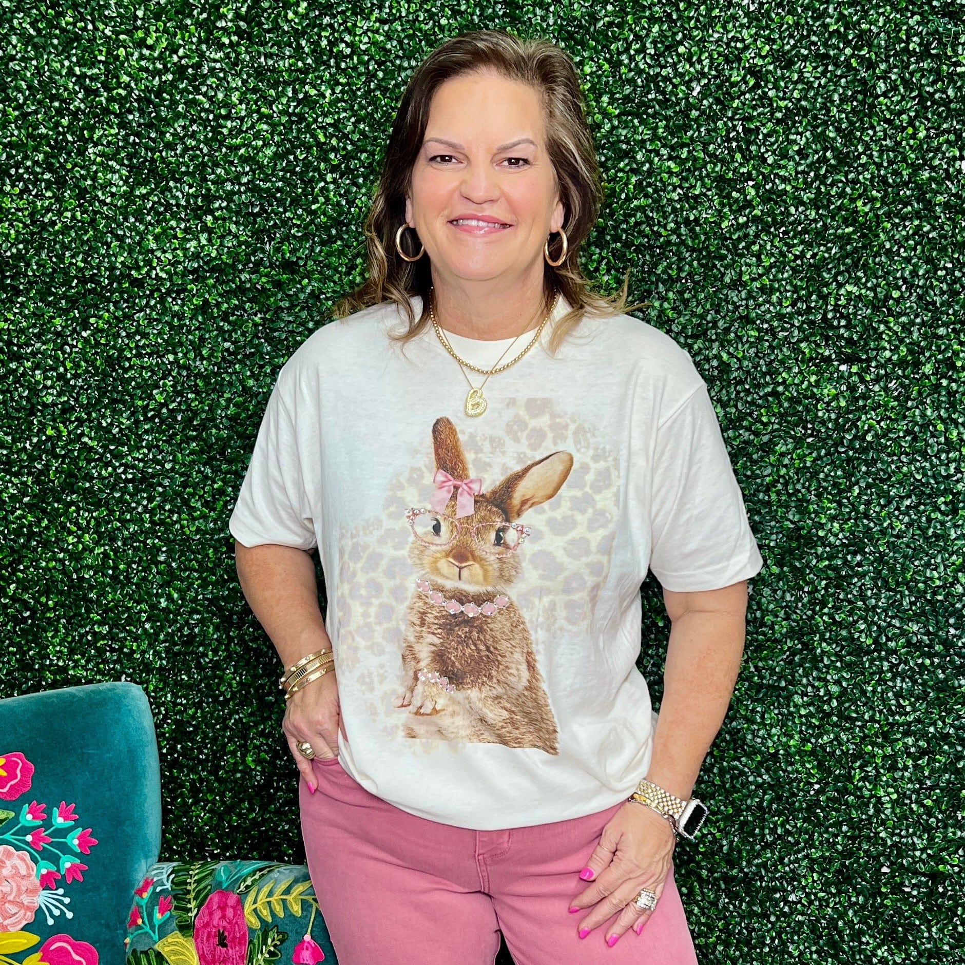 Sparkle Easter Bunny Tee – Shabby Chic Boutique and Tanning Salon