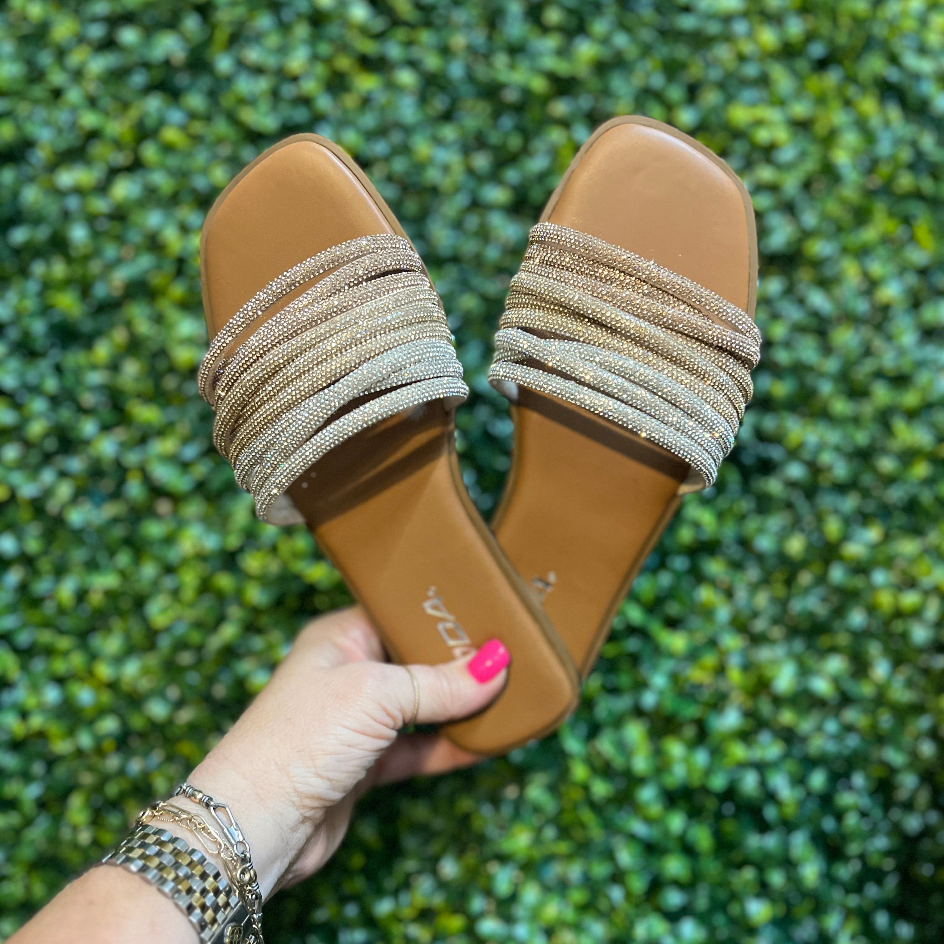 Stable Sandals - Multi Gold – Shabby Chic Boutique and Tanning Salon