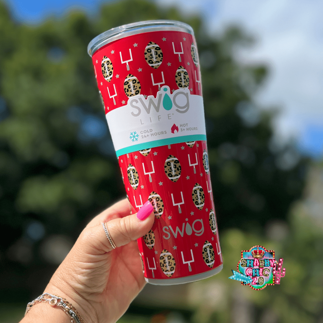 Swig Touchdown Black + Red Tumbler (32oz) – Shabby Chic Boutique and ...