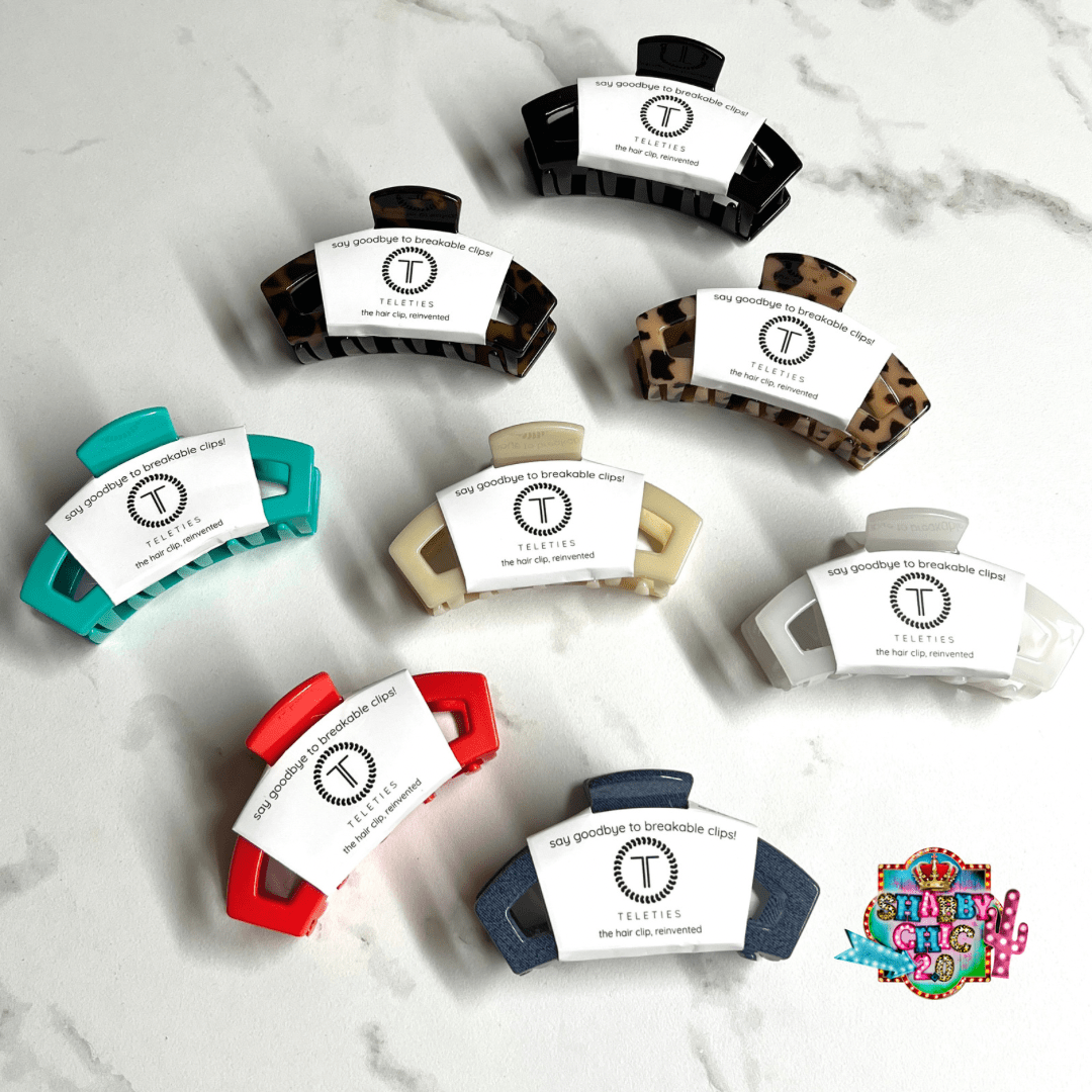 Teleties Open Hair Clips - Medium – Shabby Chic Boutique and Tanning Salon