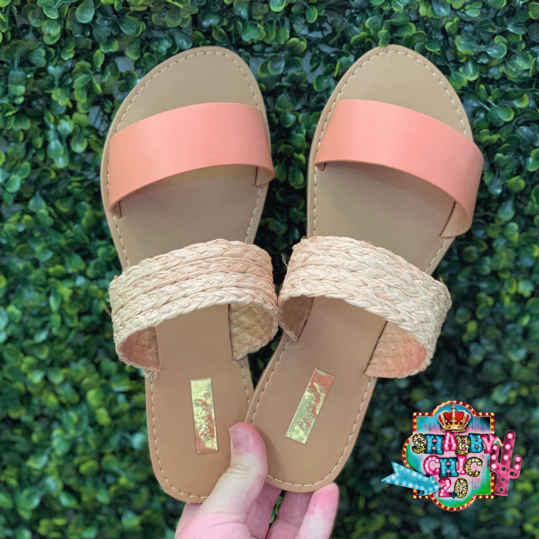 Athena Sandals - Coral – Shabby Chic Boutique and Tanning Salon