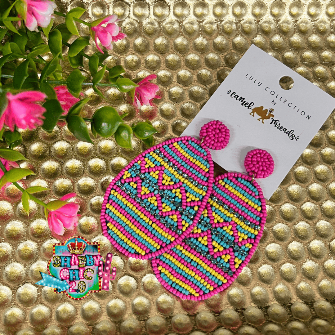 Beaded Easter Egg Earrings – Shabby Chic Boutique and Tanning Salon