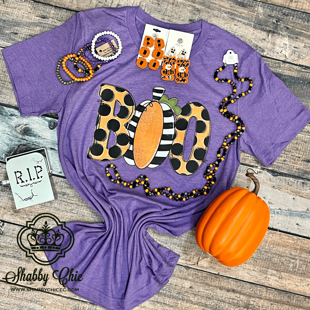 BOO Tee - Polka Dots – Shabby Chic Boutique and Tanning Salon