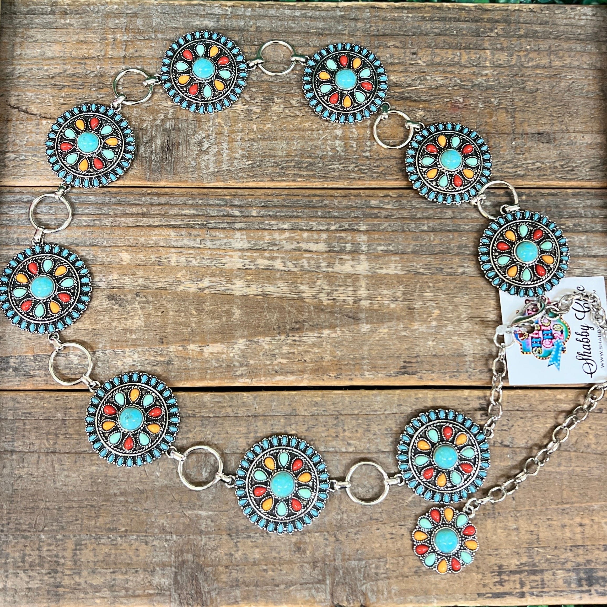 Children’s Circle Concho Link Belt - Multi – Shabby Chic Boutique and ...