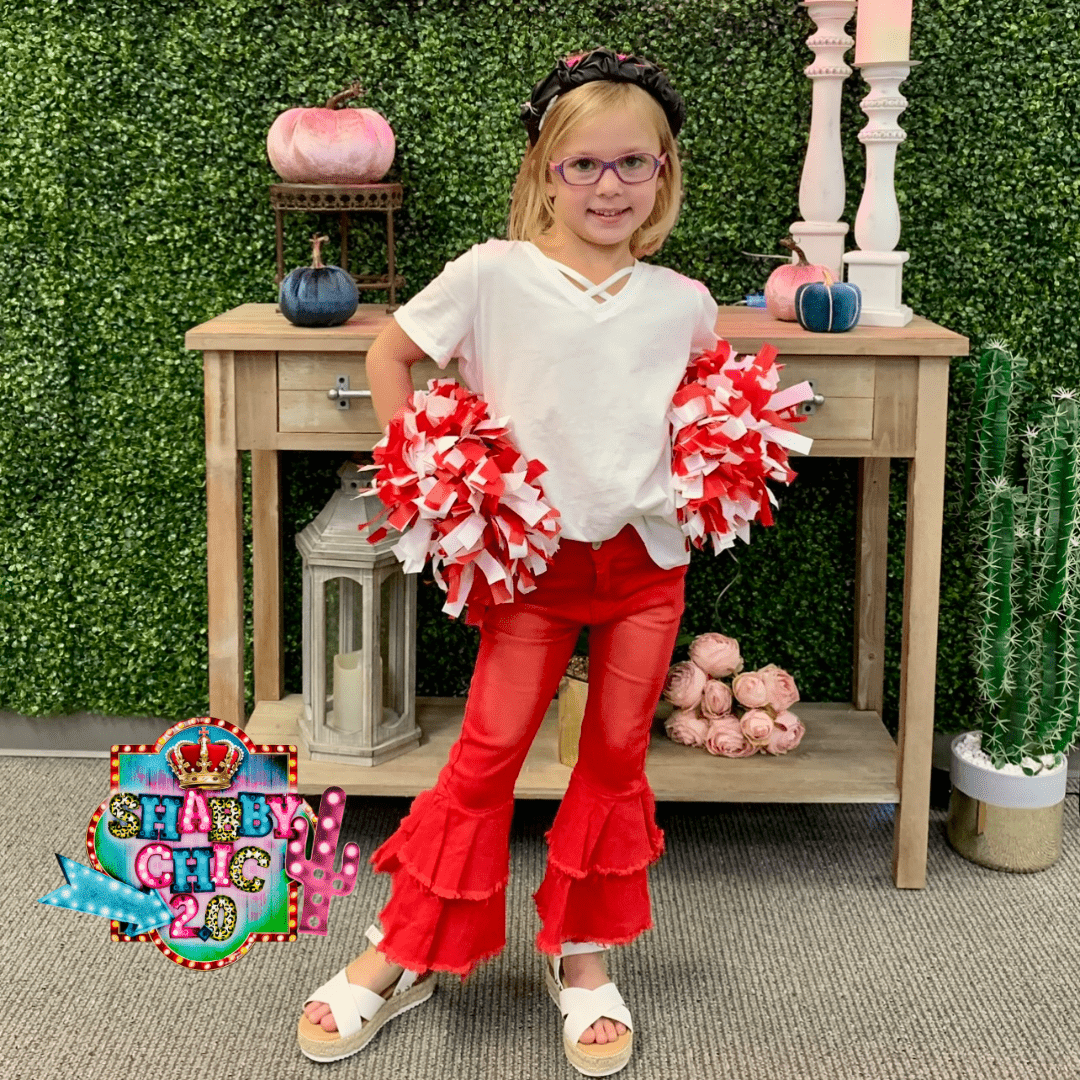 Children's Red Bell Bottoms – Shabby Chic Boutique and Tanning Salon