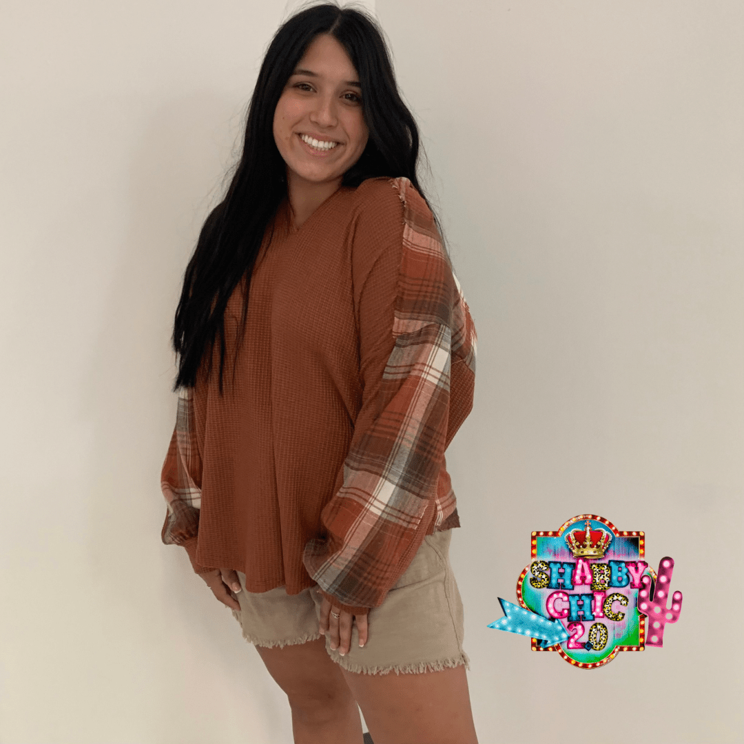 Fall Plaid Hood Top – Shabby Chic Boutique and Tanning Salon