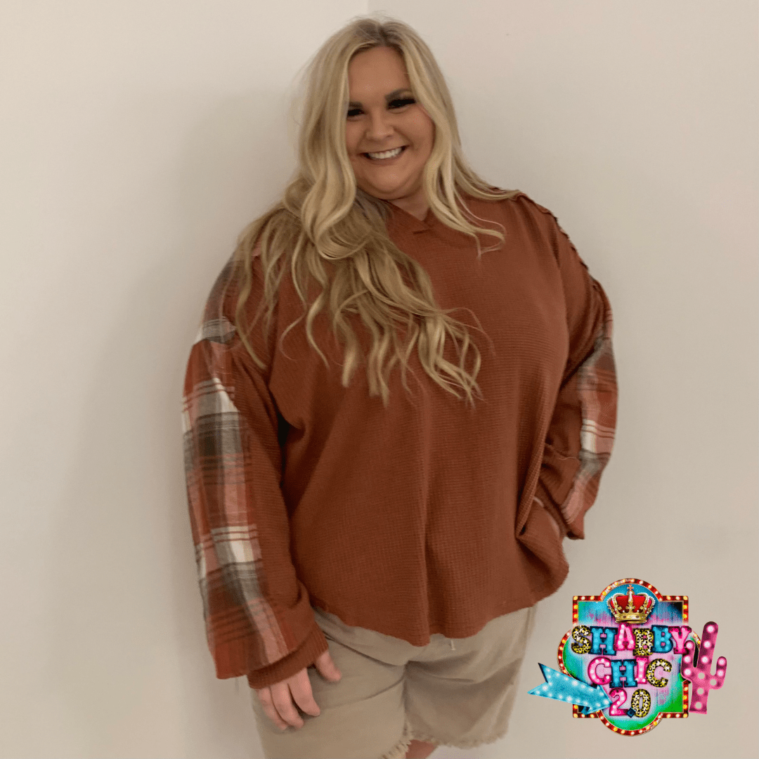 Fall Plaid Hood Top – Shabby Chic Boutique and Tanning Salon