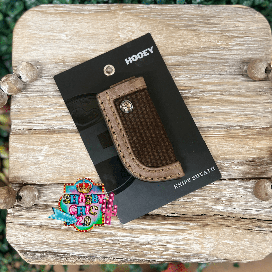 "HOOEY CLASSIC ROUGHOUT" KNIFE SHEATH BROWN W/BASKET WEAVE – Shabby ...