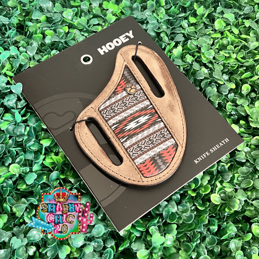 HOOEY "NOMAD" PANCAKE KNIFE SHEATH BROWN/AZTEC – Shabby Chic Boutique ...