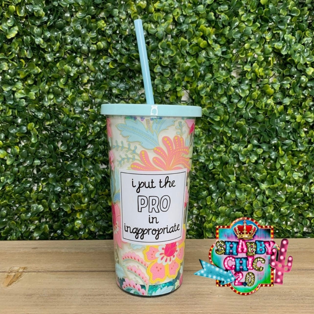 I Put the Pro in Inappropriate Glitter Tumbler – Shabby Chic Boutique ...