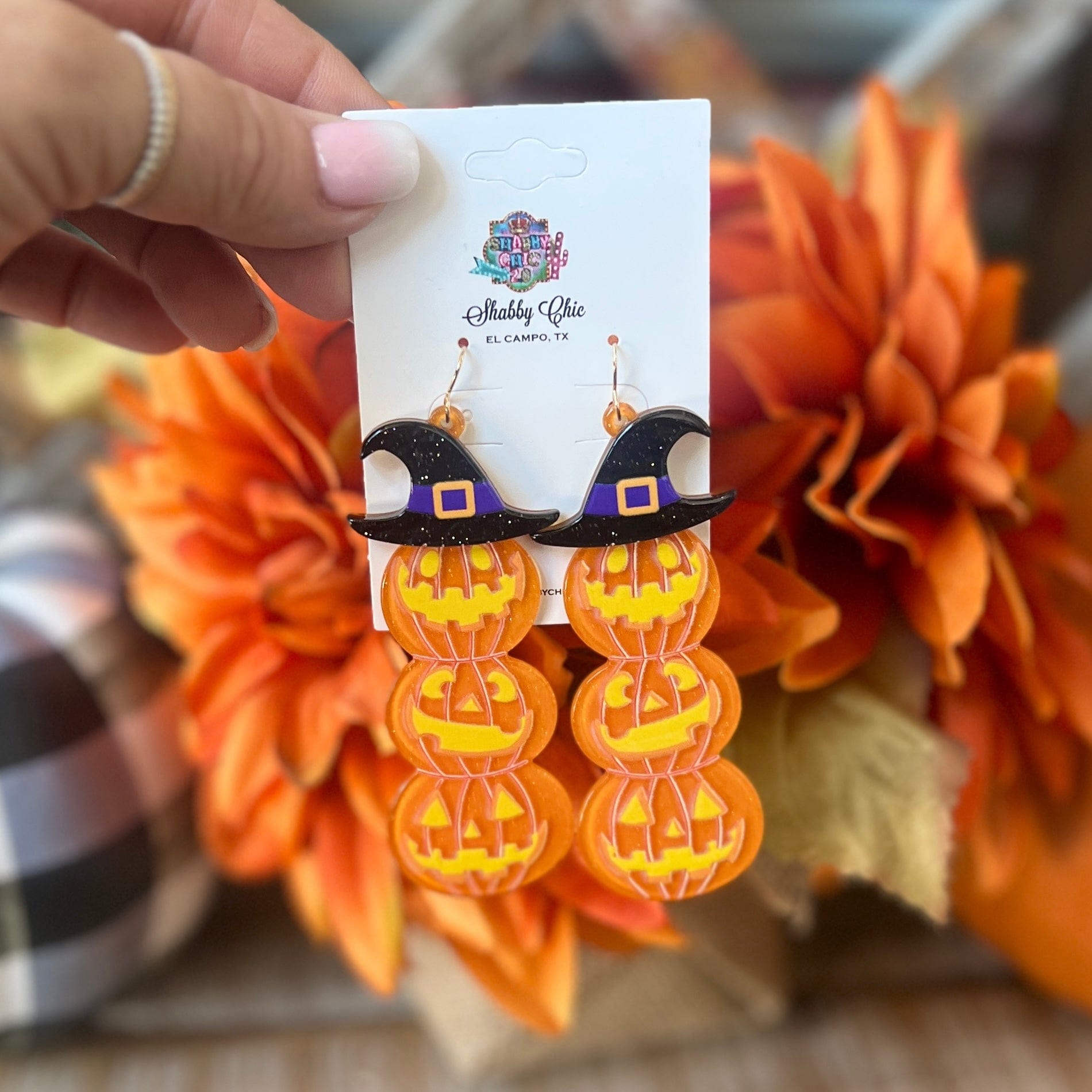 Jack O Stack Earrings – Shabby Chic Boutique and Tanning Salon