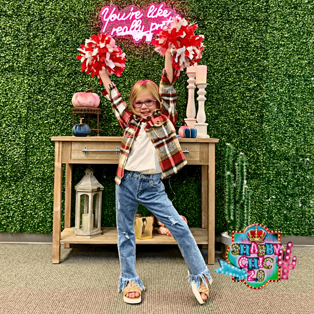 Kid's Red Plaid Shacket – Shabby Chic Boutique and Tanning Salon