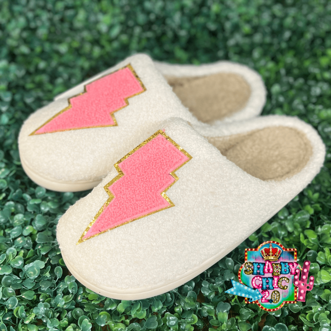Lightning Bolt Slippers – Shabby Chic Boutique and Tanning Salon