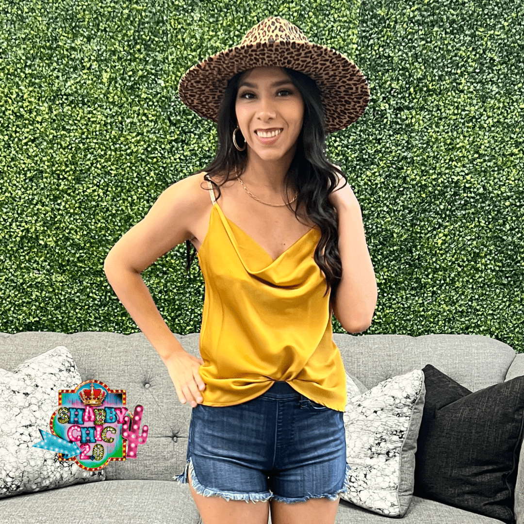 Mustard Cami Top – Shabby Chic Boutique and Tanning Salon