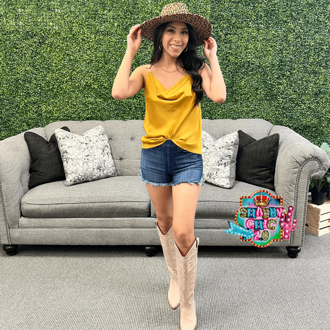 Mustard Cami Top – Shabby Chic Boutique and Tanning Salon