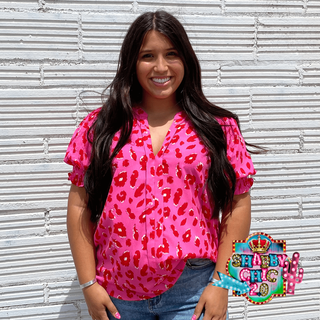 Oh My Pink Leopard Top – Shabby Chic Boutique and Tanning Salon