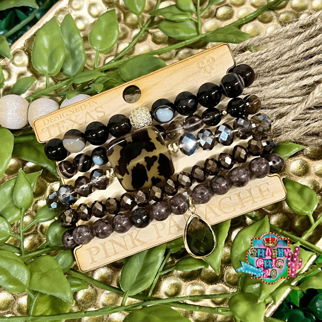 Pink Panache Tortoise Shell Bracelet Set – Shabby Chic Boutique and ...