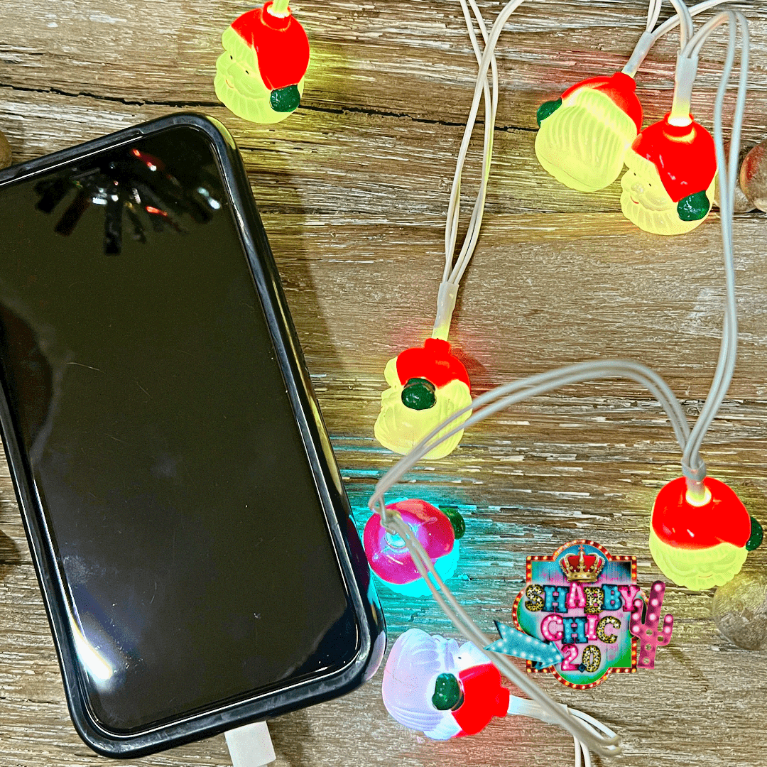 Santa Light up Charger – Shabby Chic Boutique and Tanning Salon
