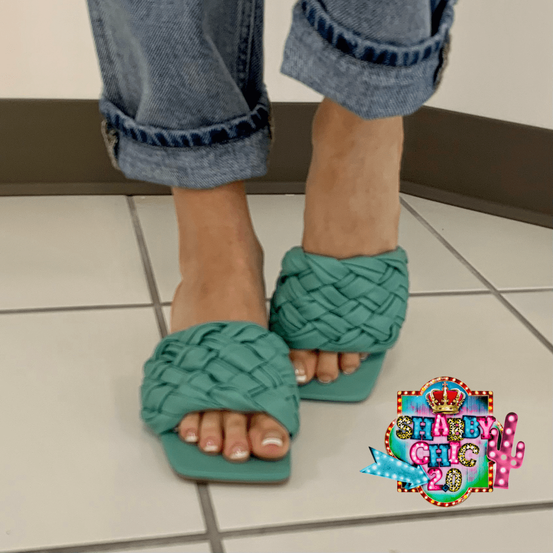 Teal Apron Sandals – Shabby Chic Boutique and Tanning Salon