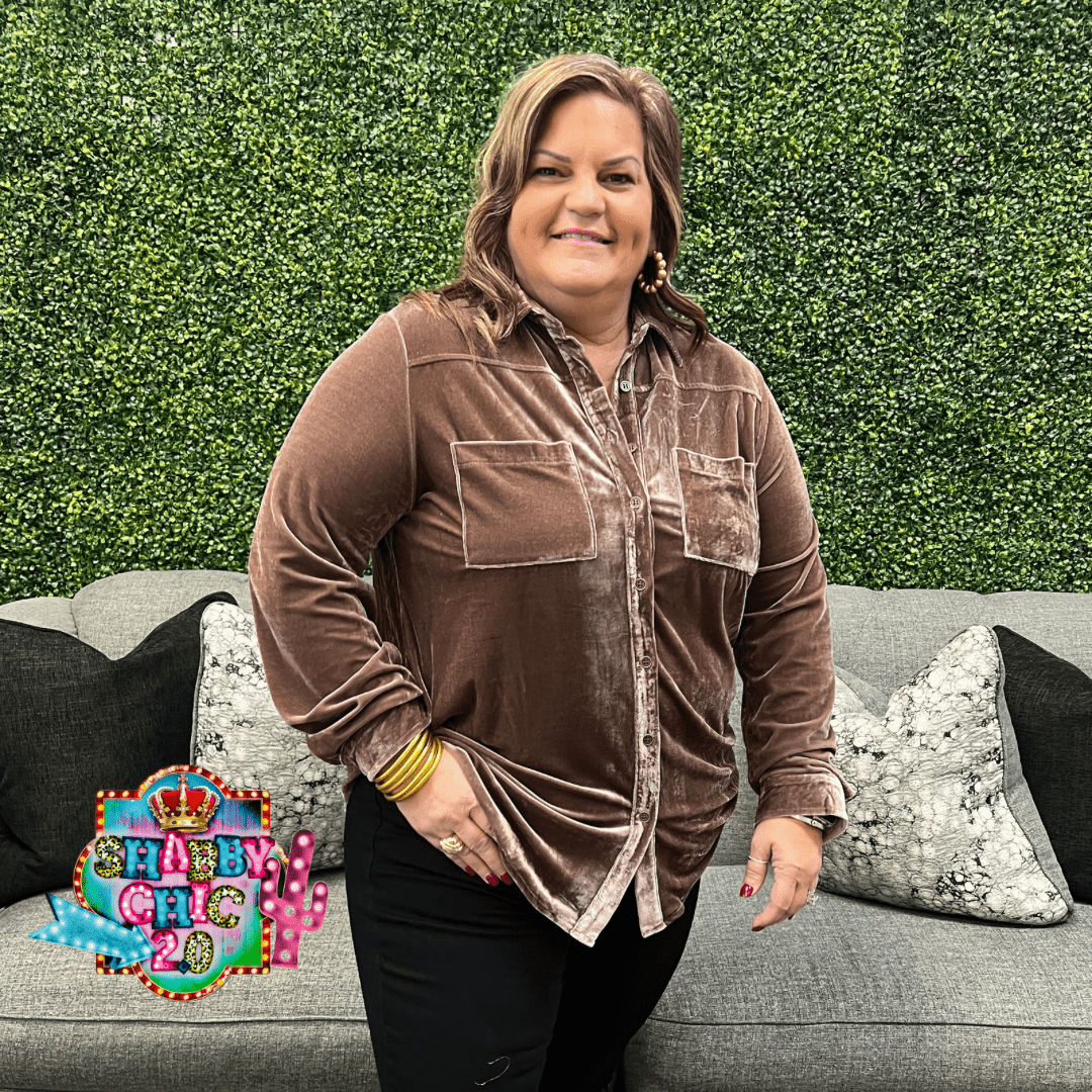 Velvet Memories Top - Tan – Shabby Chic Boutique and Tanning Salon
